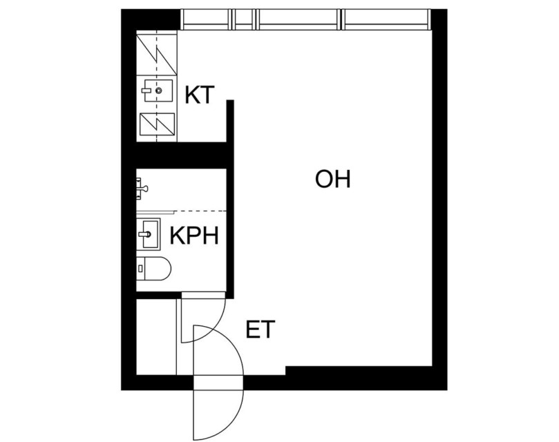 Furnished studio 20–23m2 - Unihome